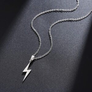 Lightning Bolt Necklace, Be Fearless Necklace, Be Brave Necklace, Inspirational Necklaces for Women, Strength Necklace Pendant, Encouragement Gifts for Women