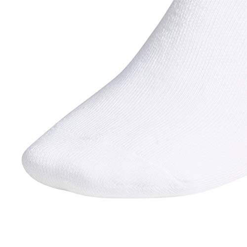 adidas Originals Trefoil No Show Socks (6-Pair), White, Large