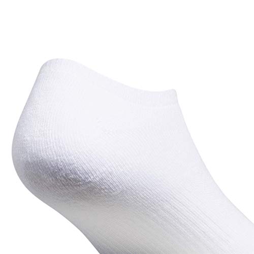 adidas Originals Trefoil No Show Socks (6-Pair), White, Large