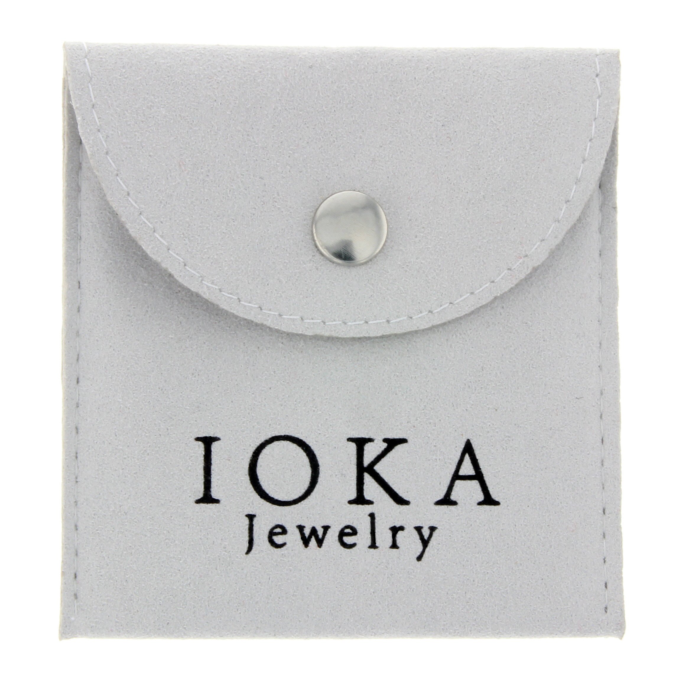 Ioka - 14K Yellow Gold Eagle Charm Medium Pendant For Necklace or Chain