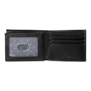 Levi's Men's Extra Capacity Slimfold Wallet, Charcoal Black, One Size