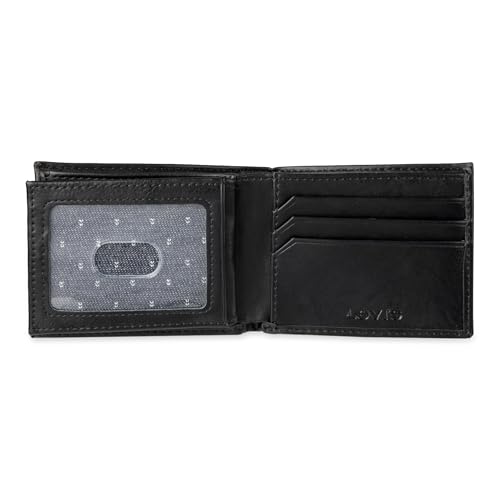 Levi's Men's Extra Capacity Slimfold Wallet, Charcoal Black, One Size