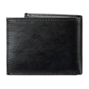 Levi's Men's Extra Capacity Slimfold Wallet, Charcoal Black, One Size