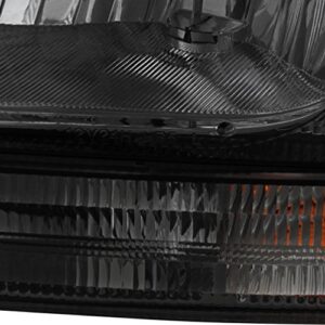 AKKON - For Ford F250/350/450/550 Superduty Smoked Headlights w/Signal Lamps + Black Smoke Tail Lights Combo