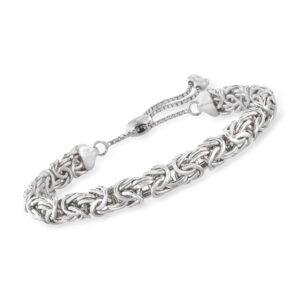 ross-simons sterling silver byzantine bolo bracelet