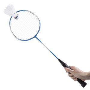 Hey! Play! Badminton Set Complete Outdoor Yard Game with 4 Racquets, Net with Poles, 3 Shuttlecocks and Carrying Case for Kids and Adults, Multi-Player