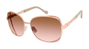 jessica simpson women's j5512 oversized metal square sunglasses with uv400 protection - glamorous sunglasses for women, 61mm