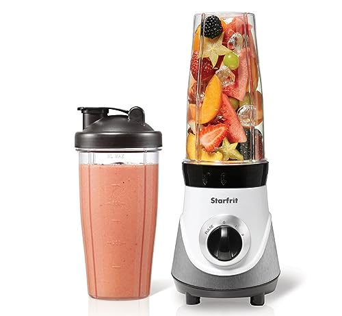 Starfrit Personal Blender, w/Two Cups, Two Blades 024300-004-0000