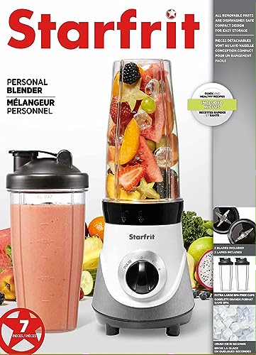 Starfrit Personal Blender, w/Two Cups, Two Blades 024300-004-0000