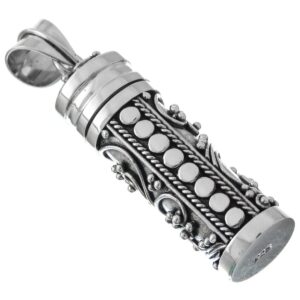 925 sterling silver locket pillbox prayer box handmade pendant