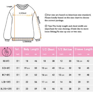 Kid Nation Kids' Slouchy Soft Brushed Fleece Casual Basic Crewneck Sweatshirt for Boys or Girls XL Black