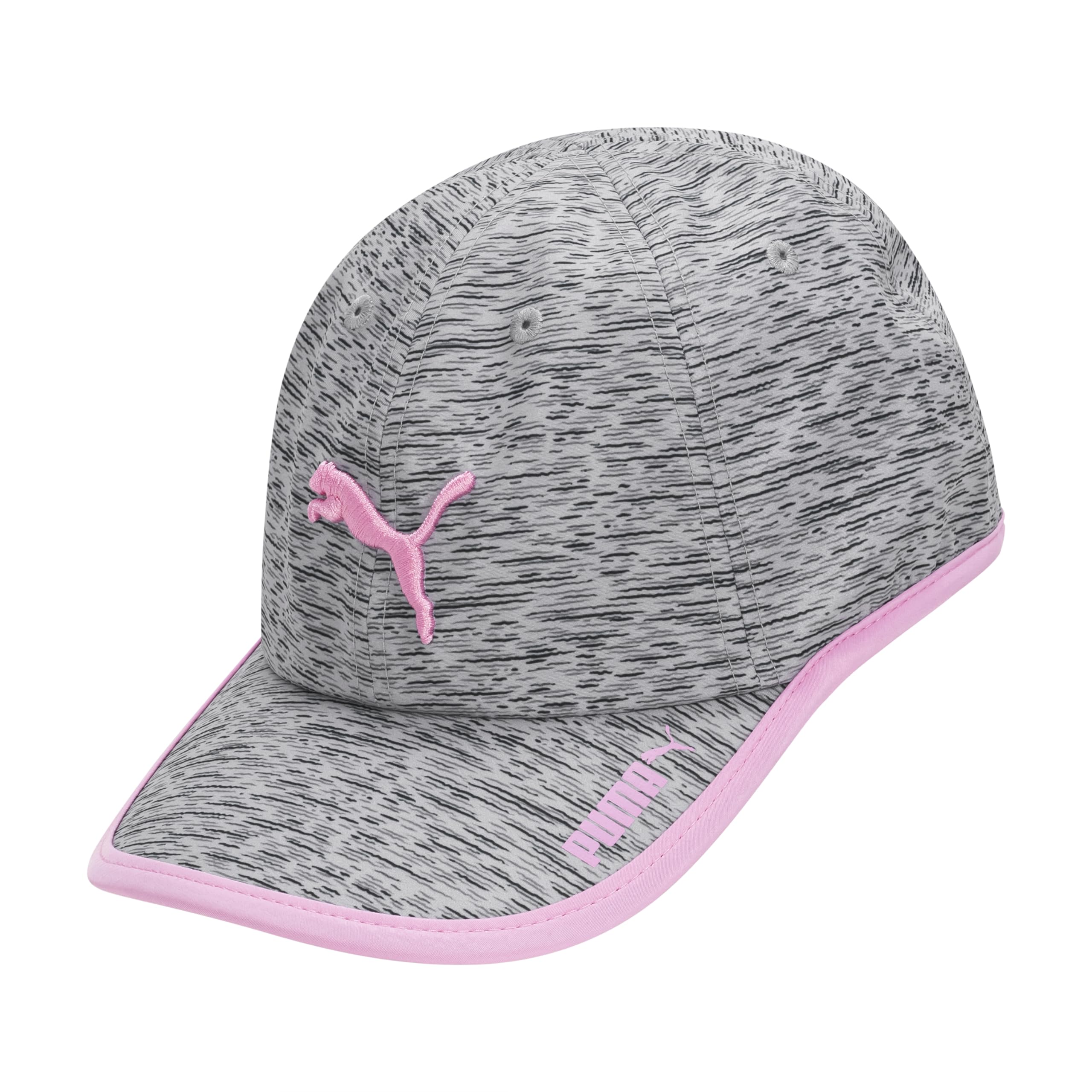 PUMA womens Puma Evercat Taylor Running Cap, Grey/Pink, One Size US