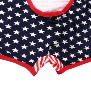 sandbank Men American Flag Wrestling Singlet Jockstrap Bodysuit Active Underwear (XL,Golden Leopard)