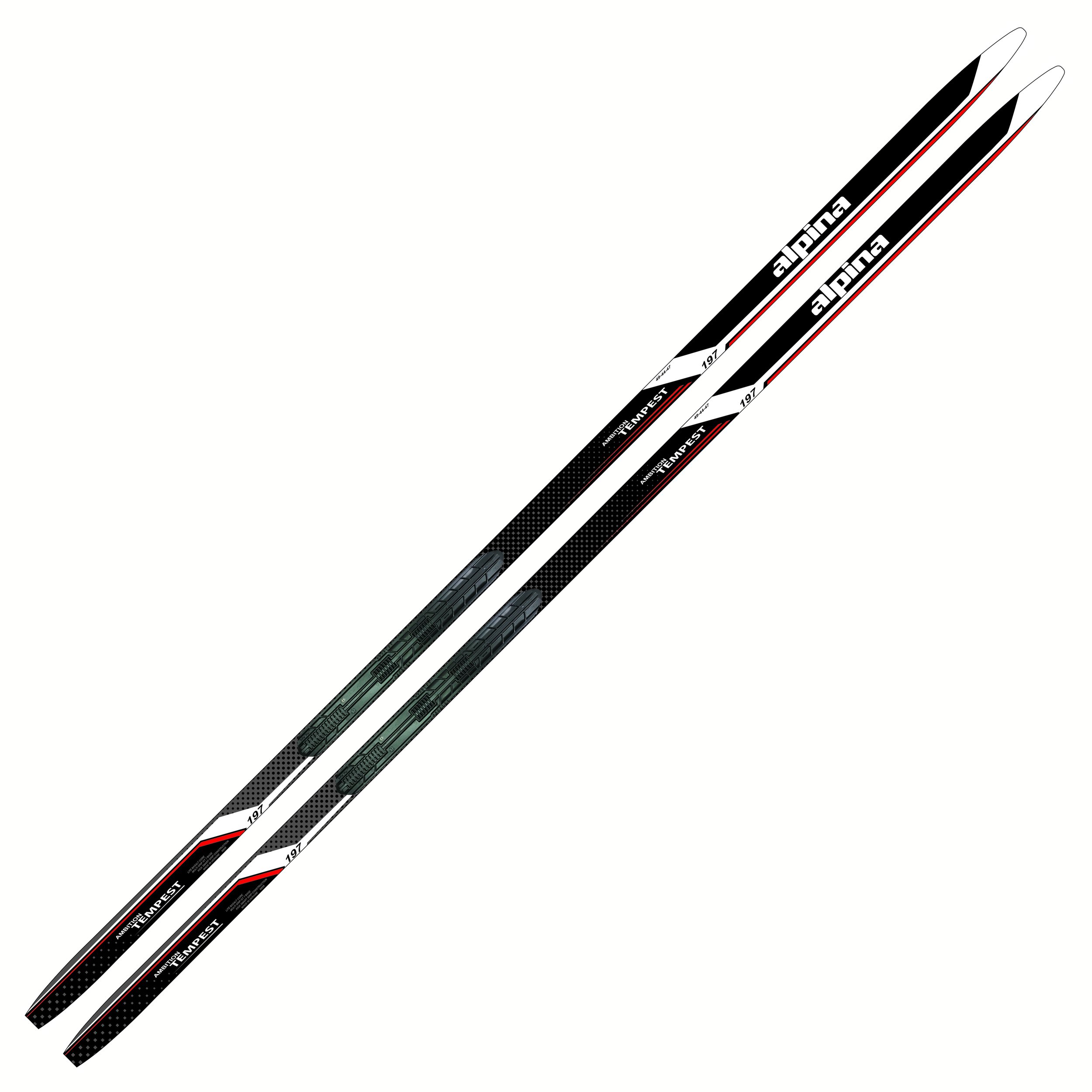 Alpina Sports Tempest Cross-Country Nordic Touring Skis with Rottefella NIS Binding Mounting Plates, 192cm