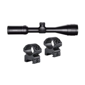 hawke sport optics vantage 3-9x40 ao mil dot riflescope 14123 and hawke 2-pc medium weaver rings kit