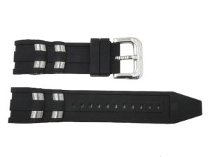 genuine invicta pro diver 26mm black watch strap for model 17878, 17877, 17879, 18019, 6977, 6979, 22311, 18038, 22797