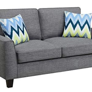 Serta Deep Seating Astoria 61" Loveseat in Light Gray