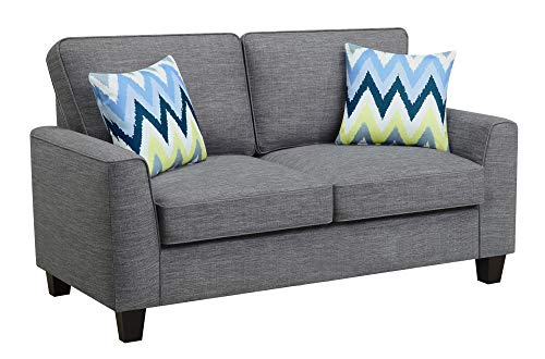 Serta Deep Seating Astoria 61" Loveseat in Light Gray