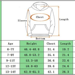 SAYM Teen Boys' Galaxy Fleece Sweatshirts Pocket Pullover Hoodies 4-16Y NO15 L