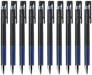 pilot juice up 03 retractable gel ink pen, hyper fine point 0.3mm, blue black ink, value set of 10