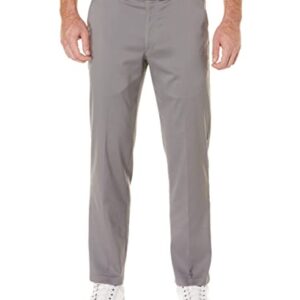 PGA Tour Men's Flat Front Active Waistband Golf Pant With A Classic Fit, Moisture-Wicking And Sun Protection (Sizes 30 - 54), Quiet Shade, 36W x 30L