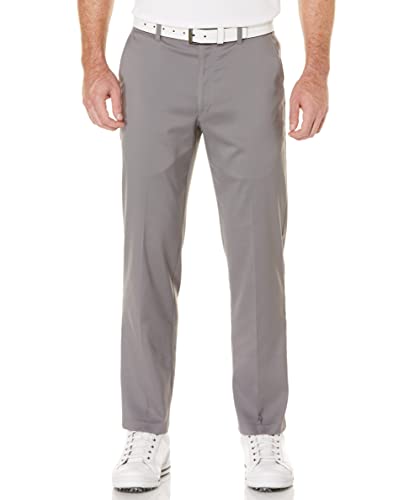 PGA Tour Men's Flat Front Active Waistband Golf Pant With A Classic Fit, Moisture-Wicking And Sun Protection (Sizes 30 - 54), Quiet Shade, 36W x 30L