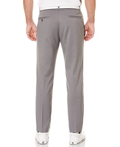 PGA Tour Men's Flat Front Active Waistband Golf Pant With A Classic Fit, Moisture-Wicking And Sun Protection (Sizes 30 - 54), Quiet Shade, 36W x 30L