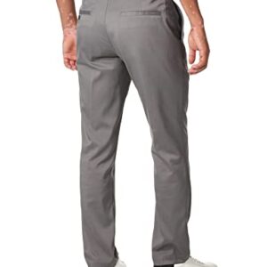 PGA Tour Men's Flat Front Active Waistband Golf Pant With A Classic Fit, Moisture-Wicking And Sun Protection (Sizes 30 - 54), Quiet Shade, 36W x 30L