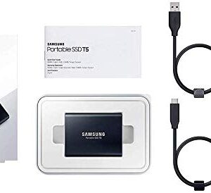 SAMSUNG T5 Portable SSD 2TB - Up to 540MB/s - USB 3.1 External Solid State Drive, Black (MU-PA2T0B/AM)