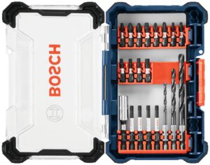 bosch ddms20 20-piece assorted impact tough drill drive custom case system set for drilling and driving applications