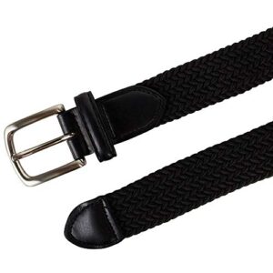 Dockers Big Boys' Braided Elastic-Web Stretch Belt, Black, Medium