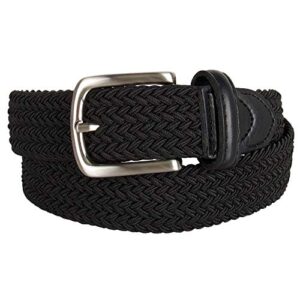 Dockers Big Boys' Braided Elastic-Web Stretch Belt, Black, Medium