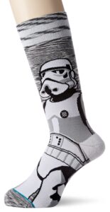 stance m545d17emp men's empire socks, grey - l (9-12)