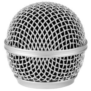 talent dm-rg silver microphone ball head mesh grill for shure sm58 beta58 sm58lc sv100 rk143g pgx2