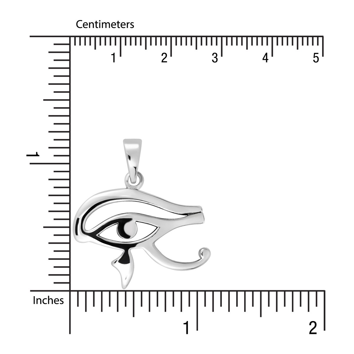 WithLoveSilver 925 Sterling Silver Ancient Egyptian Eye of Horus Symbol of Protection Pendant