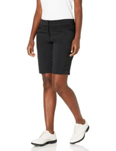 pga tour womens 19" with comfort stretch waistband (size 2 - 18 plus) golf shorts, caviar, 14 us