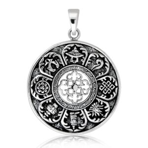 withlovesilver 925 sterling silver buddha tibet amulet tibetan pendant