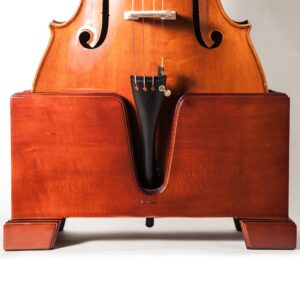 paititi premium cello burgundy solid wood stand velvet plush cushions 4/4 full size