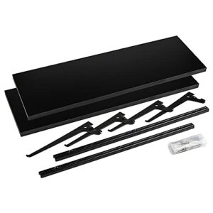 Wallscapes Black 8x24 2-Shelf Kit