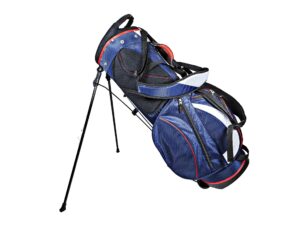 club champ deluxe stand golf bag, red/white/blue