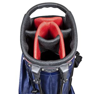 Club Champ Deluxe Stand Golf Bag, Red/White/Blue