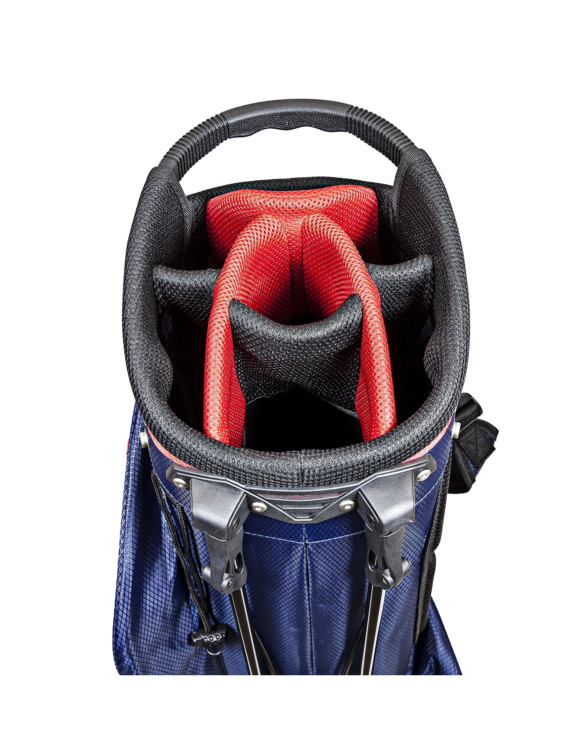 Club Champ Deluxe Stand Golf Bag, Red/White/Blue