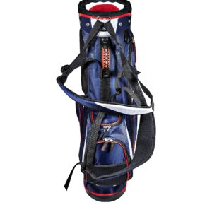 Club Champ Deluxe Stand Golf Bag, Red/White/Blue