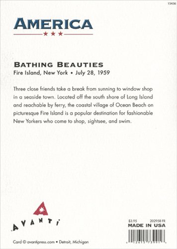 Bathing Beauties Window Shopping - Avanti America Collection Friendship Card