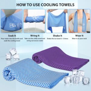 BOGI Cooling Towel, Cooling Towels for Neck and Face-40"x12"