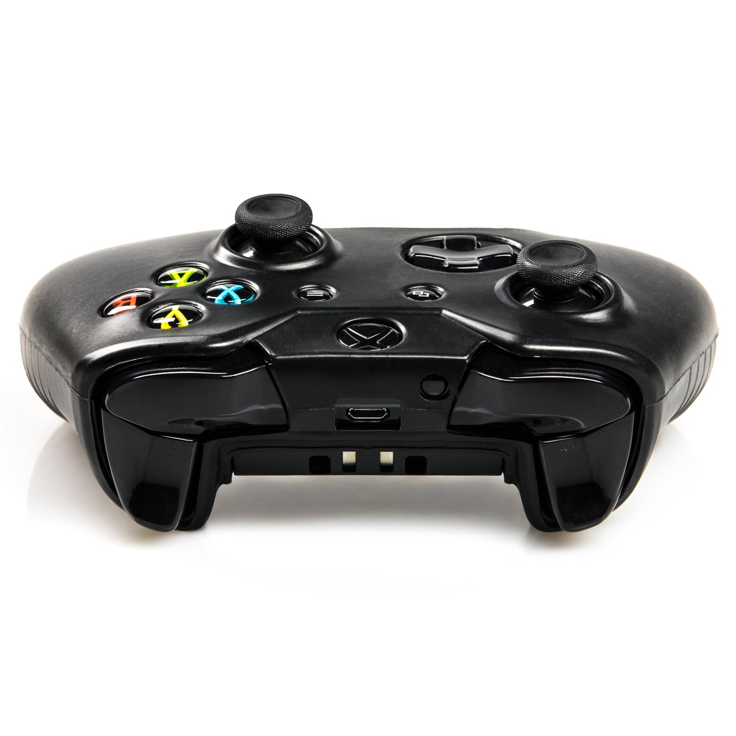 Controller Silicone Cover Skin Anti-Slip Compatible for Xbox One Controller x 1(Black)