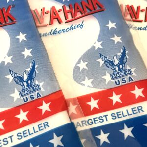 HAV-A-HANK Genuine MADE IN USA Handkerchief 15 inch [5 Pack]