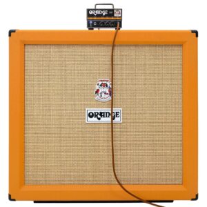 Orange MD20 Micro Dark 20-Watt Mini Guitar Amplifier Head Bundle with Instrument Cable and Austin Bazaar Polishing Cloth