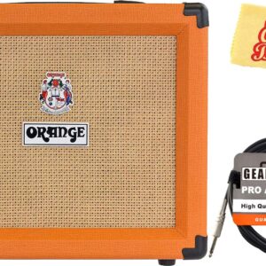 Orange Crush 20-Watt Guitar Combo Amplifier Bundle with Instrument Cable and Austin Bazaar Polishing Cloth