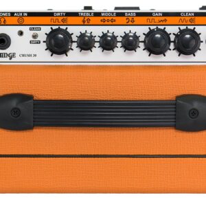 Orange Crush 20-Watt Guitar Combo Amplifier Bundle with Instrument Cable and Austin Bazaar Polishing Cloth